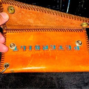 Other | Vintage Peterbilt Trucker Biker Hand Made Wallet Genuine ...